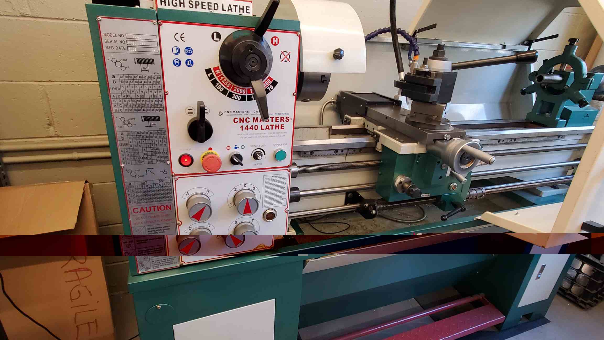 CNC Masters 1440 CNC Lathe, 2016 - Tailstock - Revelation Machinery