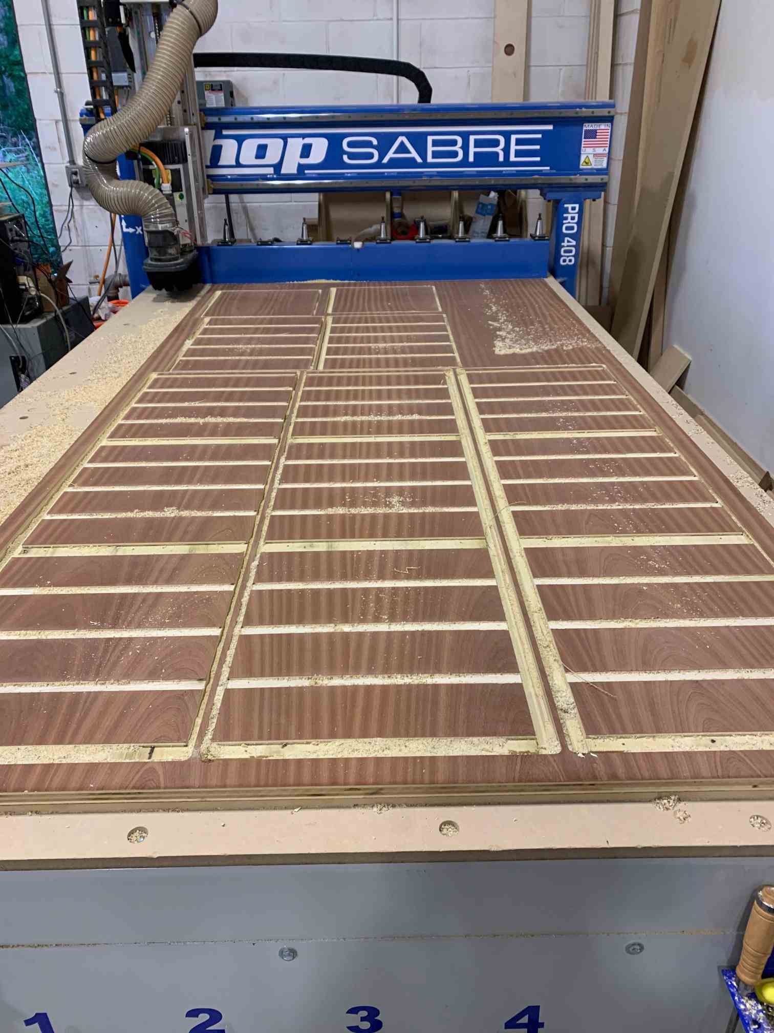 5'x8' ShopSabre Pro 408 CNC Router, 2020 - ATC, Vacuum Table, Becker ...