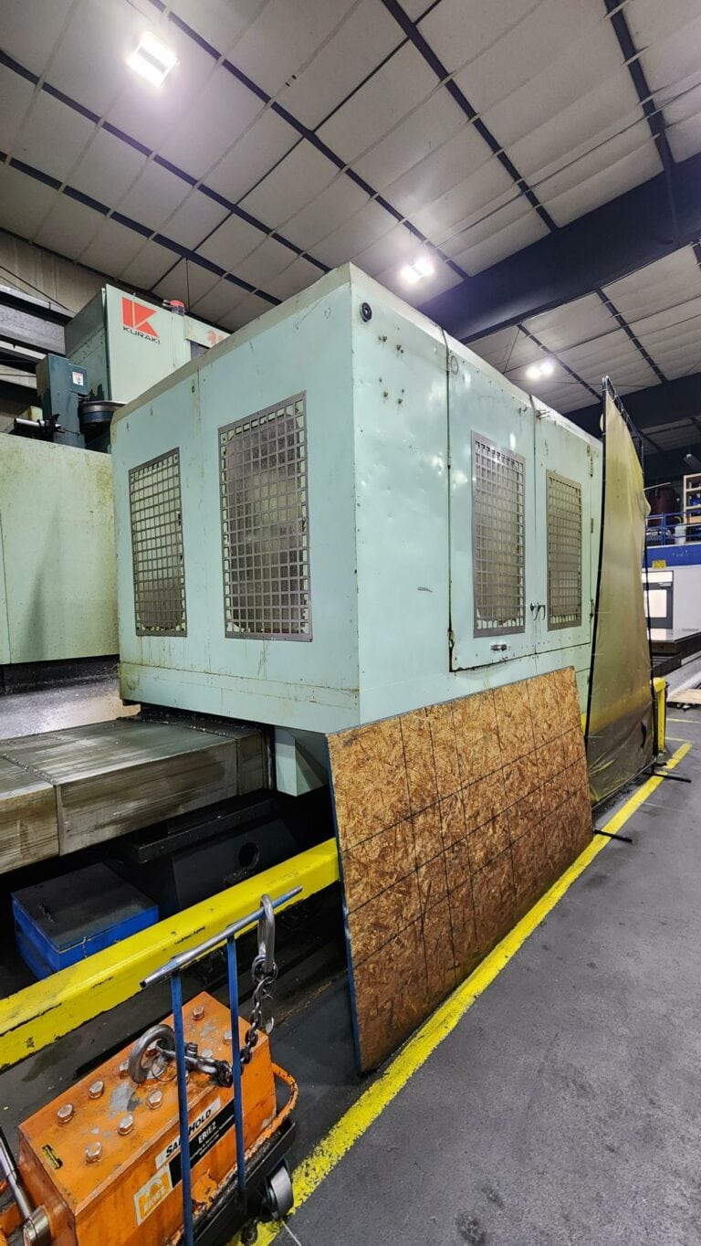 5" Kuraki KBT-13A Boring Mill, 1998 - Fanuc, TSC, 90 ATC, Chillers ...