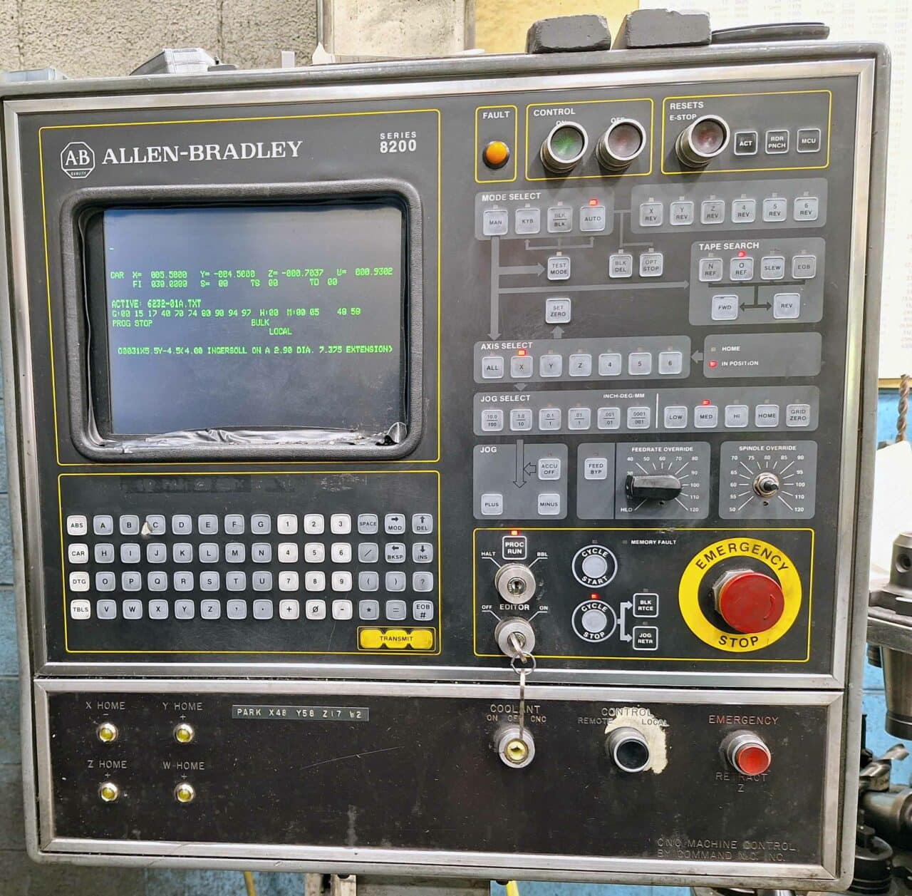 DeVlieg 4H-96 Spiramatic Jigmil CNC Horizontal Boring Mill- 12" Raised ...