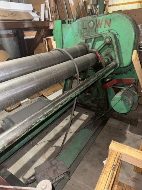 1/4 x 5' Lown B-662 Slip Plate Roll, 1981 - Revelation Machinery