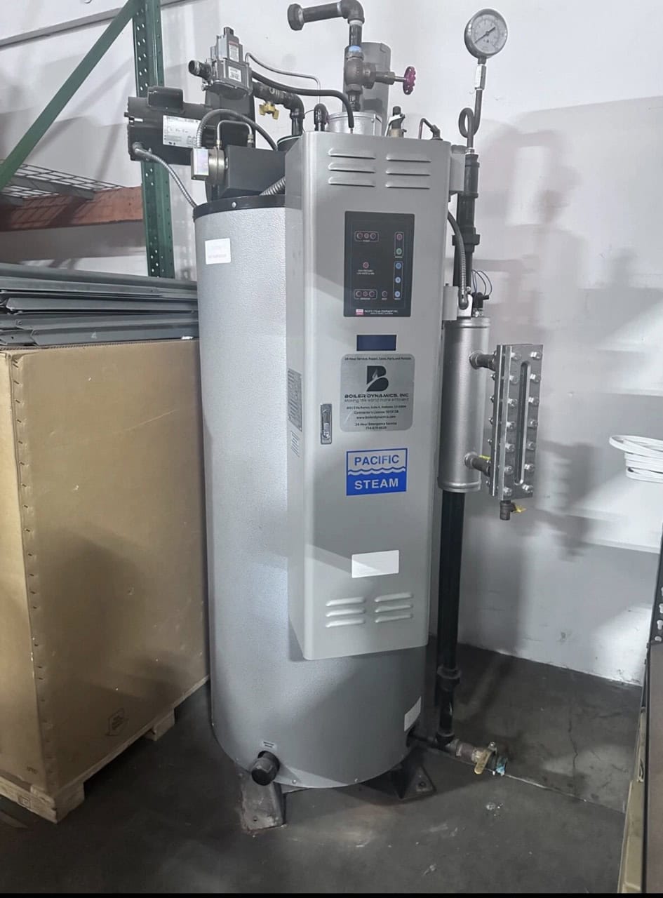 9.5 HP Pacific Steam Vertical Natural Gas Boiler Model BP200, 2021 ...