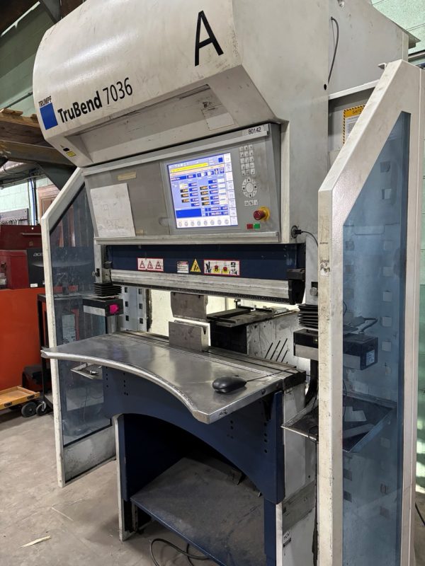 40 Ton x 3' Trumpf Trubend 7036 CNC Press Brake, 2013 - 6 Axis ...