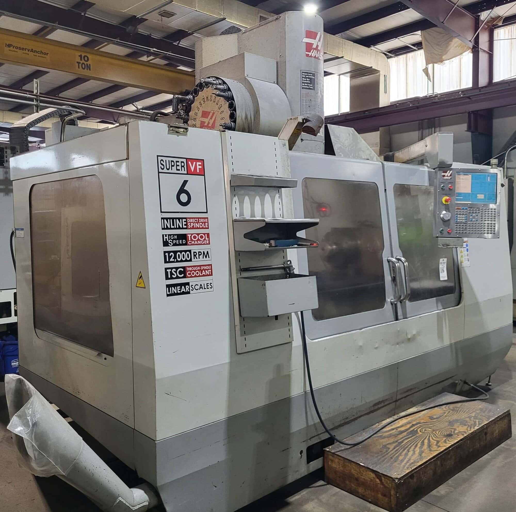 Haas VF-6SS/40 VMC, 2009 - WIPS, 4th Axis Ready, Coolant Thru Spindle ...