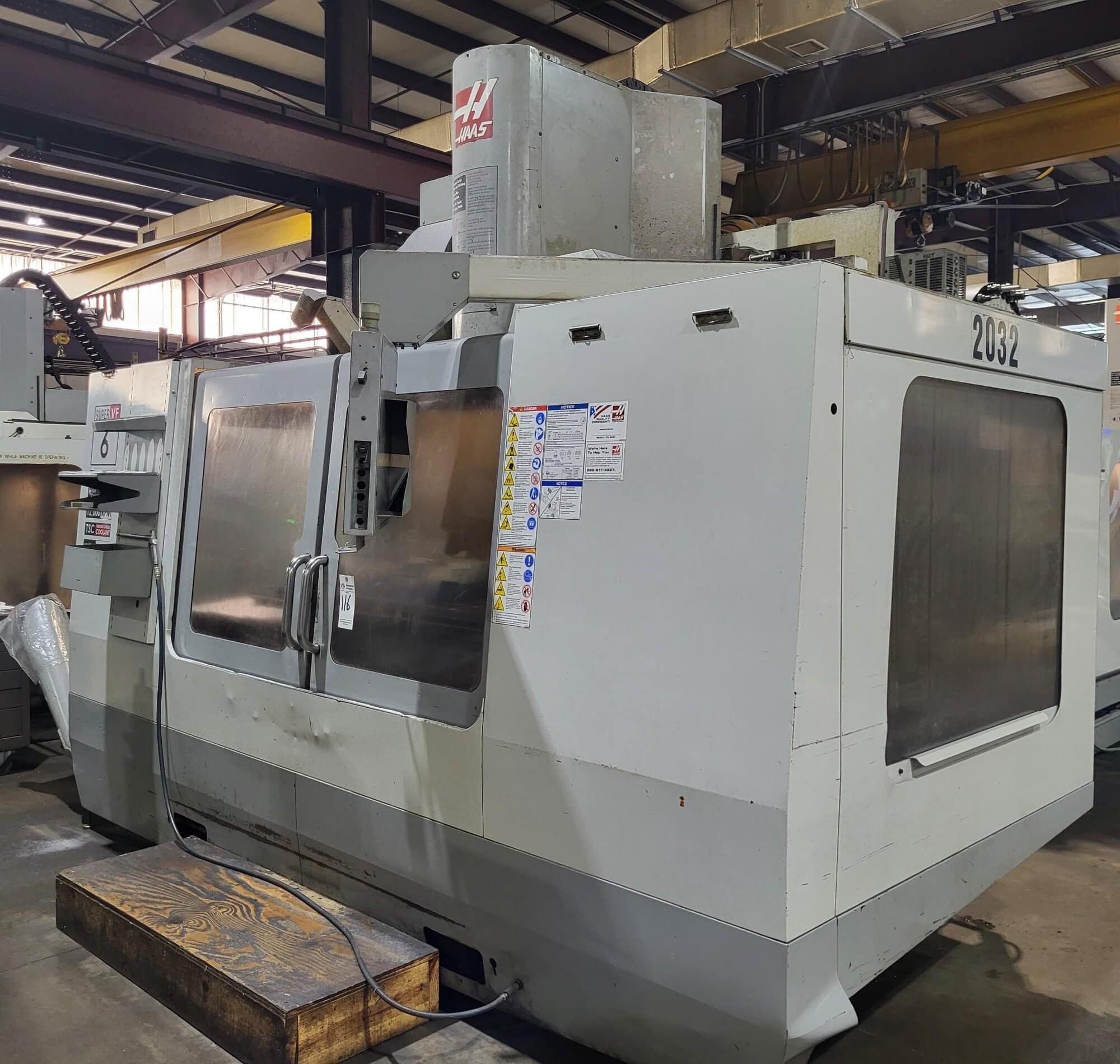 Haas VF-6SS/40 VMC, 2009 - WIPS, 4th Axis Ready, Coolant Thru Spindle ...