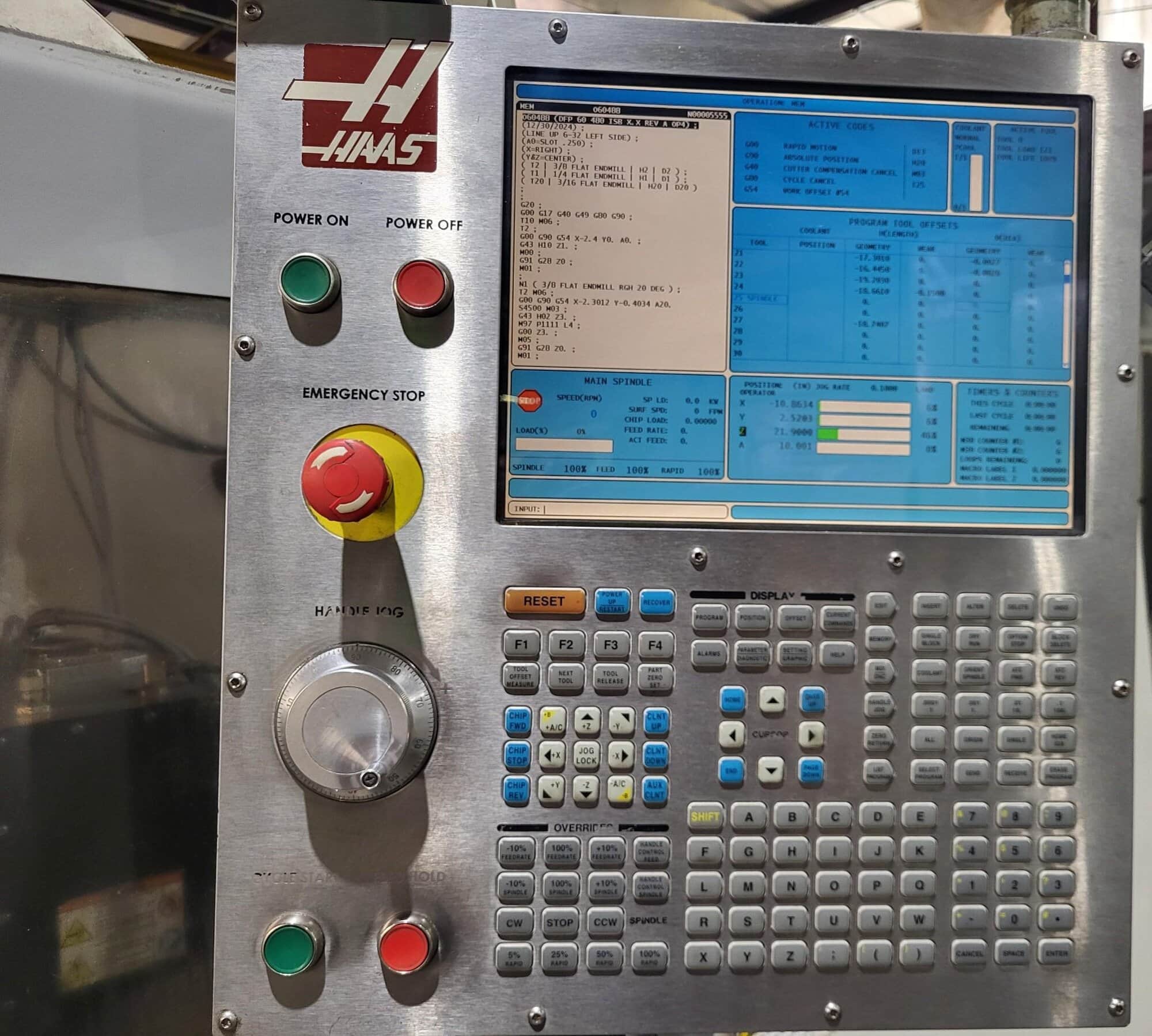 Haas VF-6SS/40 VMC, 2009 - WIPS, 4th Axis Ready, Coolant Thru Spindle ...