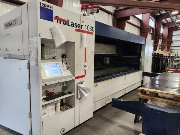 2000 Watt Trumpf TruLaser 1030 Fiber Laser, 2016 - 5' x 10' Table ...