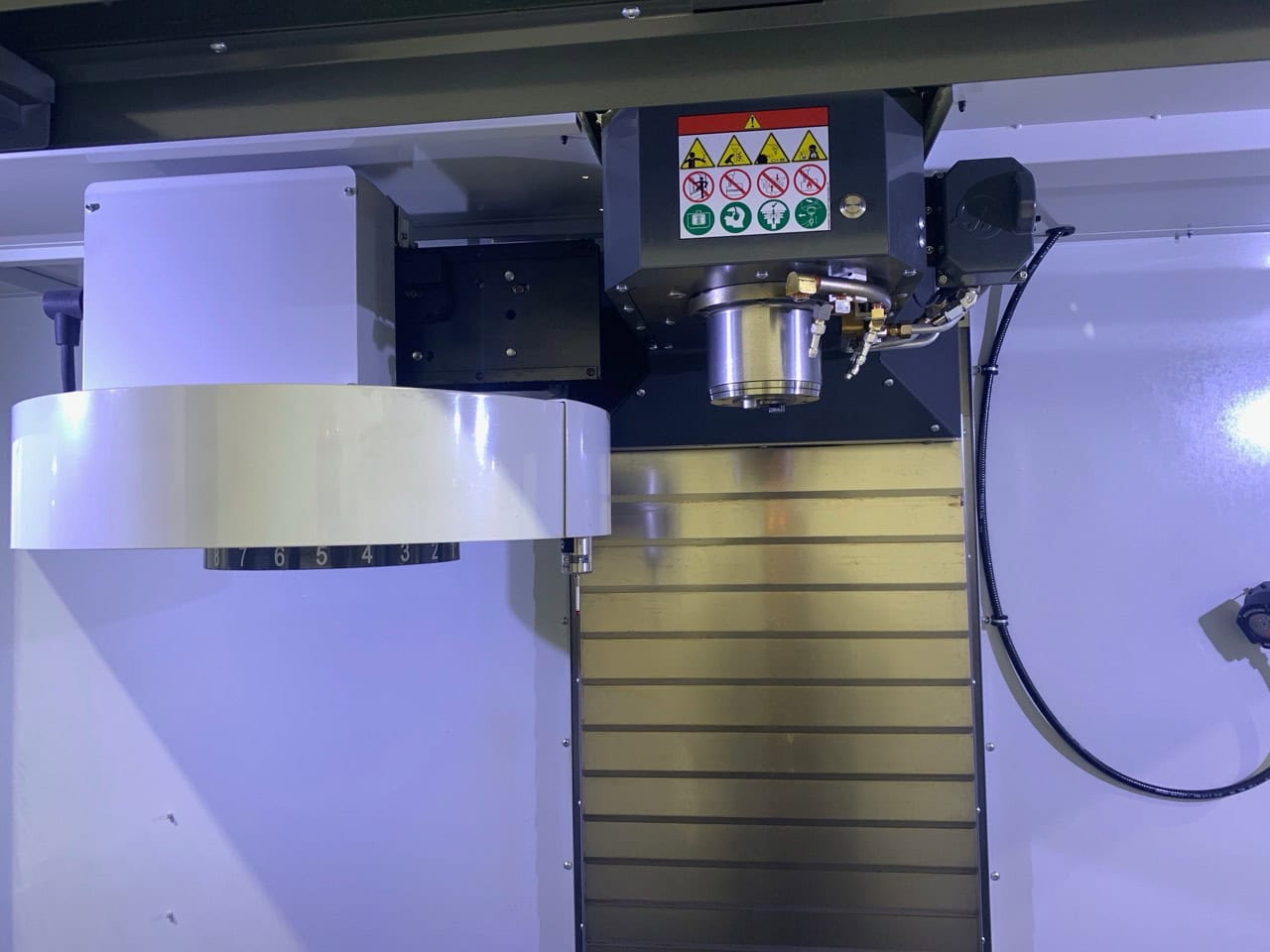 Haas VF-3 VMC, 2020 - Renishaw Probe, 4th Axis Wired, Chip Auger, Used ...