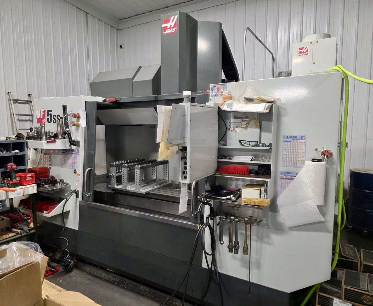 Haas VF-5SS VMC, 2018 - Probe, TSC, 12K RPM Spindle - Revelation Machinery