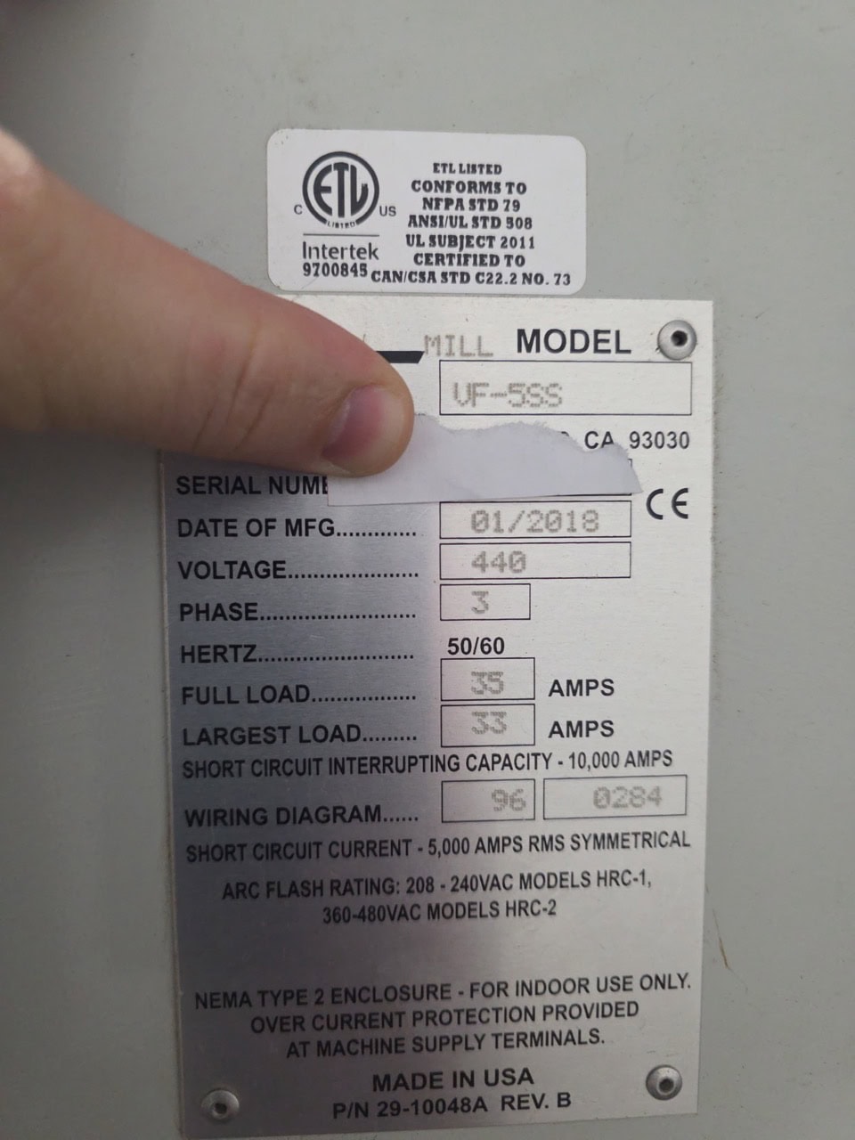 Haas VF-5SS VMC, 2018 - Probe, TSC, 12K RPM Spindle - Revelation Machinery